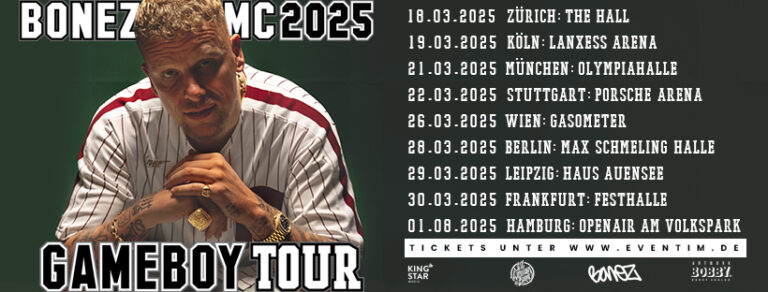 BONEZ MC GEHT AUF GAMEBOY-TOUR 2025 - Kingstar GmbH